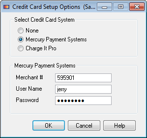 Mercury Payment Systems Interface